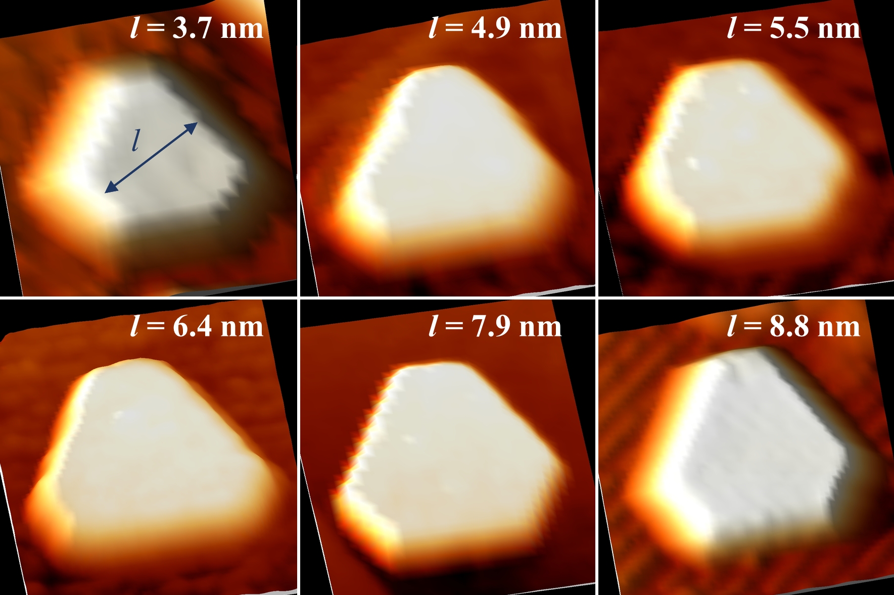 Experimental determination of the {111}/{001} surface energy ratio for ...