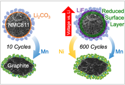 Cycle-induced interfacial degradation and transition-metal cross-over ...