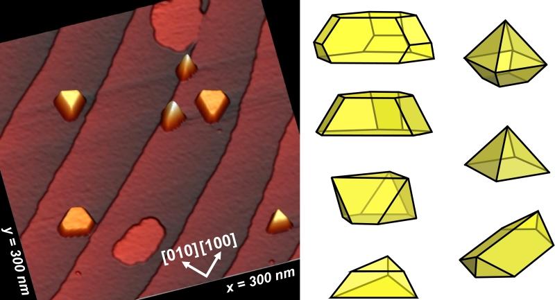 Shapes of epitaxial gold nanocrystals on SrTiO3 substrates | Department ...