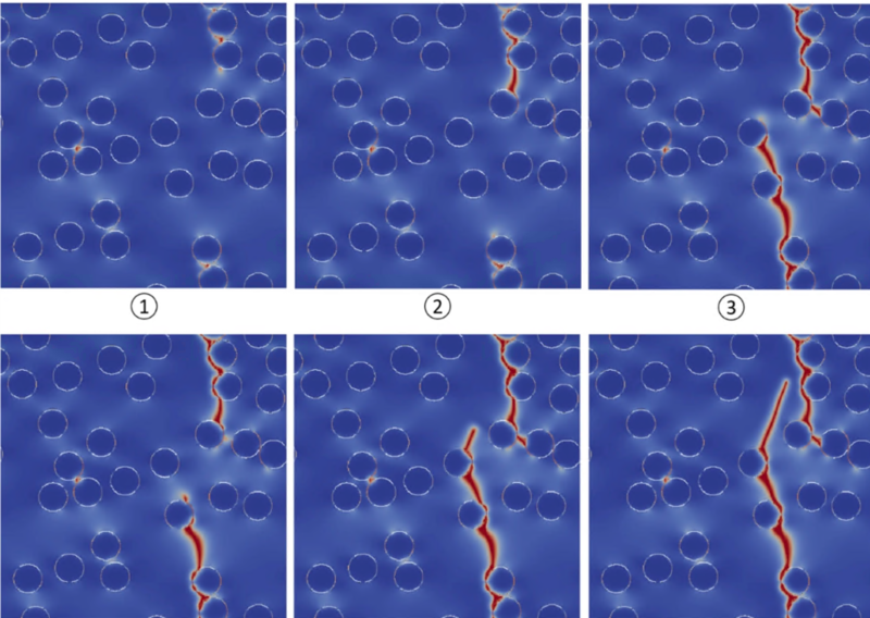 Fft Phase Field Model Combined With Cohesive Composite Voxels For